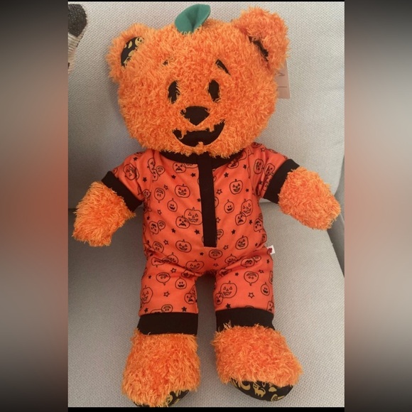 Build-A-Bear | Toys | Build A Bear Pumpkin Glow Bear Light Up Halloween ...